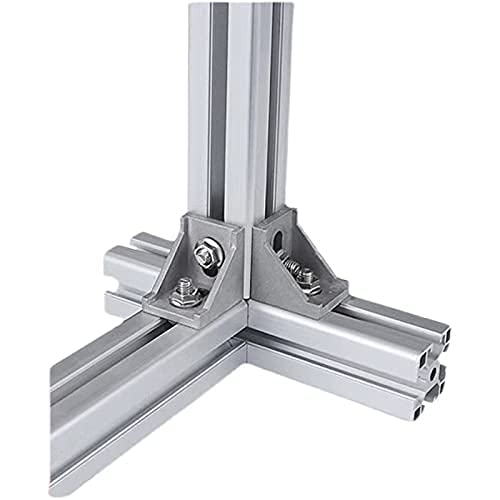 MroMax M6-1x20mm T Slot Bolts Carbon Steel Drop-in Stud Sliding Screw Bolt Metric Hammer Head Bolt for 30 Series Aluminum Extrusions Silver 20Pcs