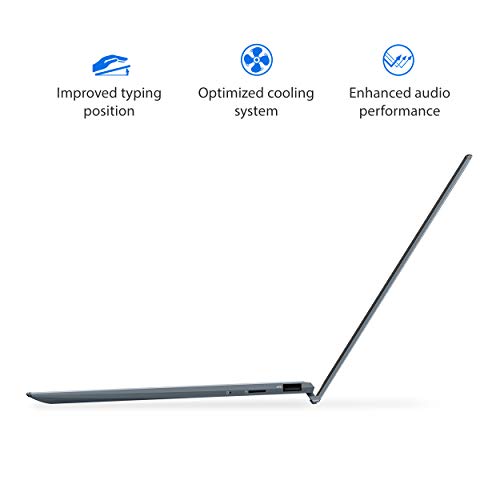 ASUS ZenBook 13 Ultra-Slim Laptop, 13.3” FHD NanoEdge Bezel Display, Intel Core i7-1165G7, 16GB LPDDR4X RAM, 1TB PCIe SSD, NumberPad, Thunderbolt 4, Wi-Fi 6, Windows 10 Home, Pine Grey, UX325EA-AH77