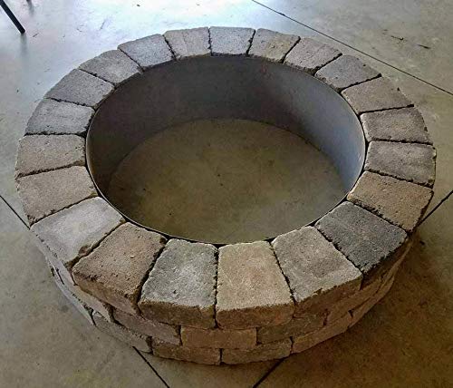 18" Deep Fire Pit Liner-Campfire Ring 45" Diameter Stainless Steel