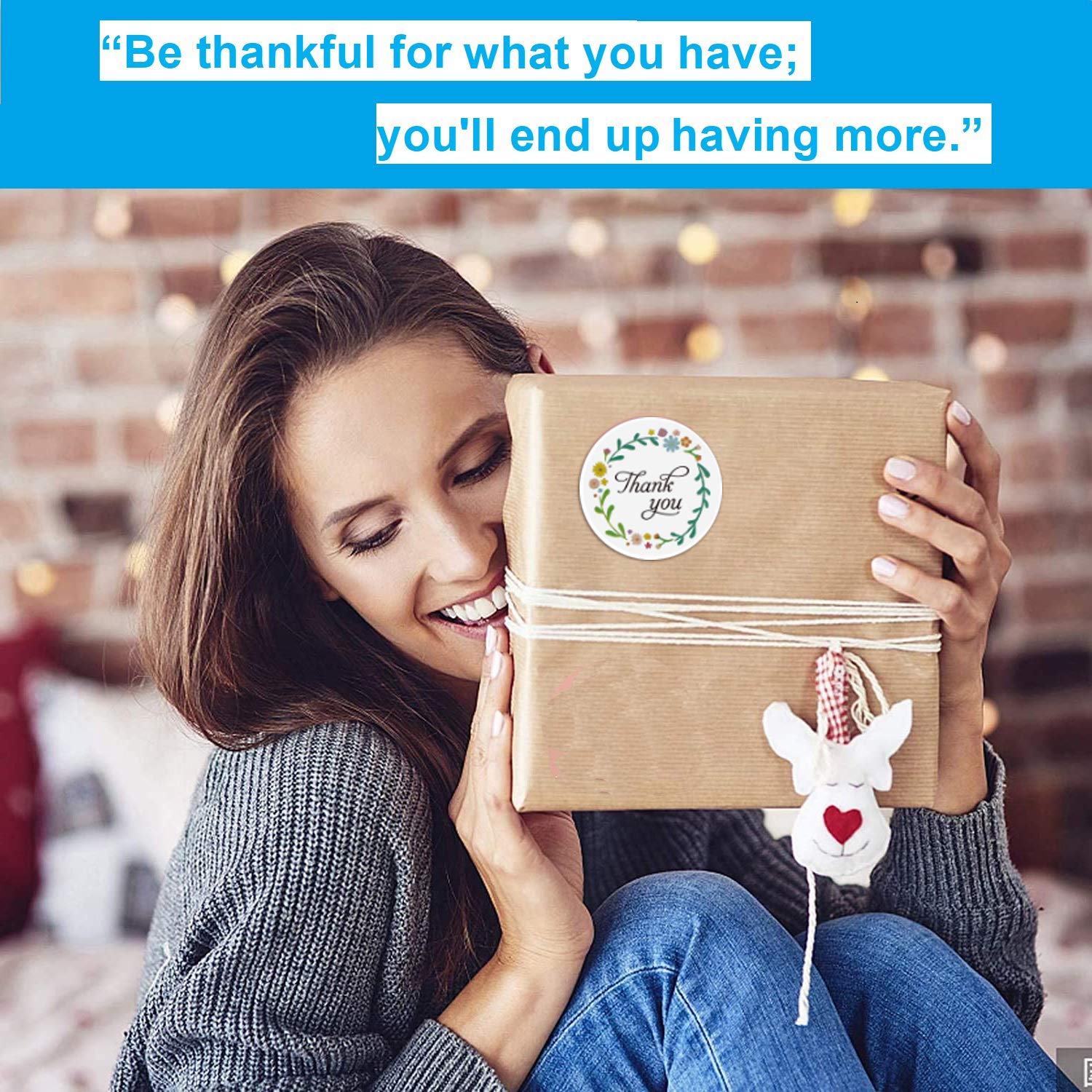 1000 PCS 1.5 Inch Thank You Sticker Foil Thank You Labels for Sealing, Decoration (4 Designs,1000 pcs * 1 roll)