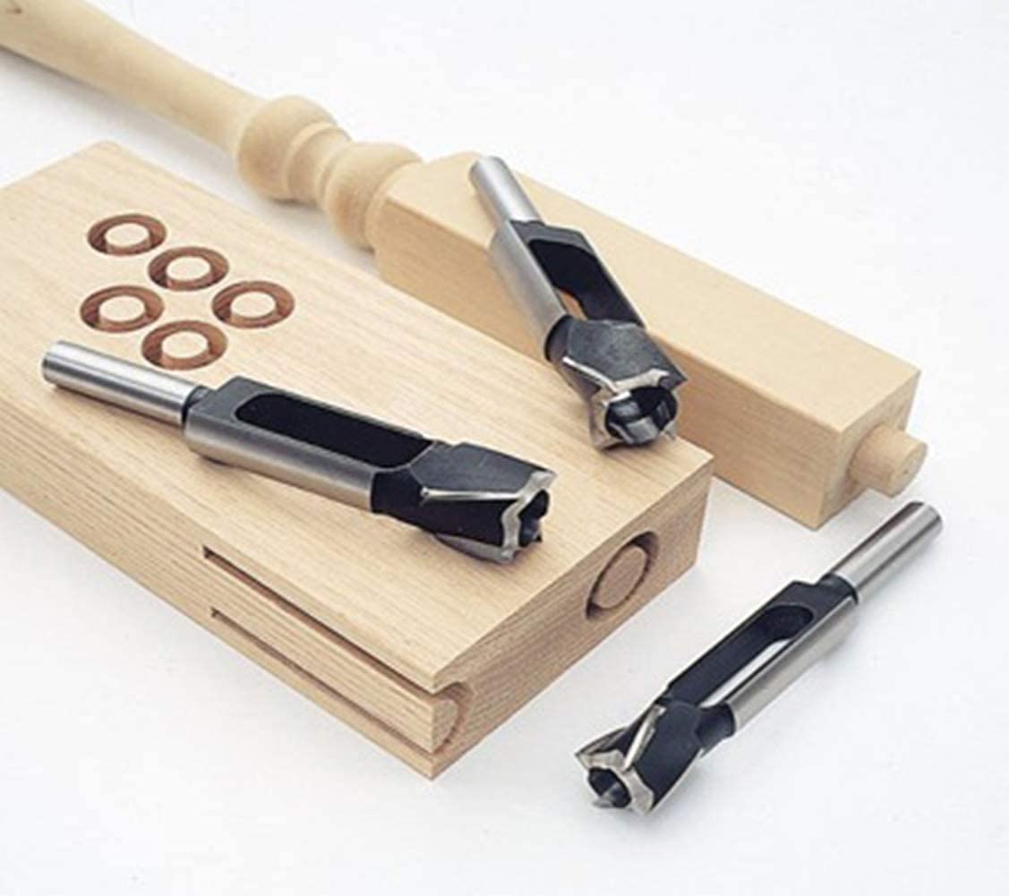 MINGRUI Wood Plug Hole Cutter Tenon Dowel and Plug Drill Woodworking Cutter Tenon Woodworking Furniture Making Carpentry Tool (20mm Drill Inner bore)