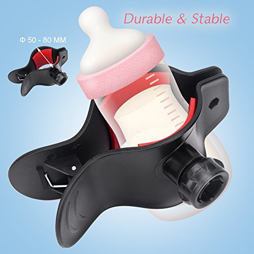 360 Degree Adjustable Kids Babies Water Milk Feeding Bottle Holder Clamp Bracket,Keep Bottles Secure & Off The Floor,Improves Hand Eye Coordination and Motor Skills