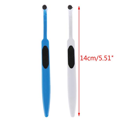 Chironal 2Pcs Portable interdental Brush Orthodontic Toothbrush Small Head Soft Correction Teeth Brace Clean Wisdom Toothbrush Dental