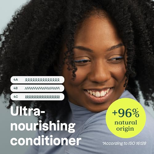 ATTITUDE Ultra-Nourishing Conditioner for Curly Hair with Shea Butter, Vegan Detangler and Naturally Derived 4a, 4b, 4c Curl Type, Deeply Nourishes Curls, 16 Fl Oz