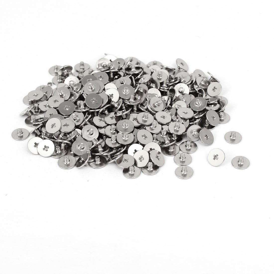 Aexit 2mmx2mm Nickel Cleaning & Repair Plated Flat Head Ultrashort Notebook Laptop Computer Computer Screws Screw 300pcs
