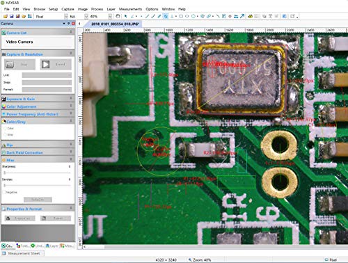 HAYEAR 48MP 1080P 60FPS HDMI USB Digital Video Electronic Industry Microscope C-Mount Camera for PCB Soldering Repair Detect