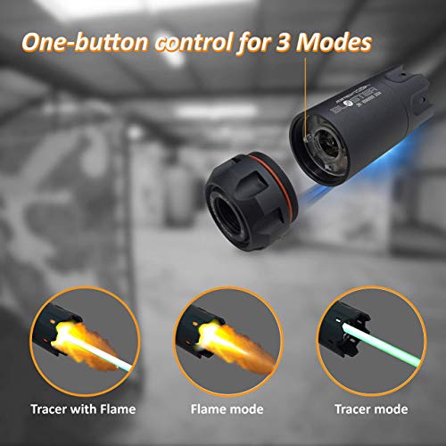 ACETECH-Blaster- Tan Color Muzzle Flame Tracer with M14- CCW and M11+ CW