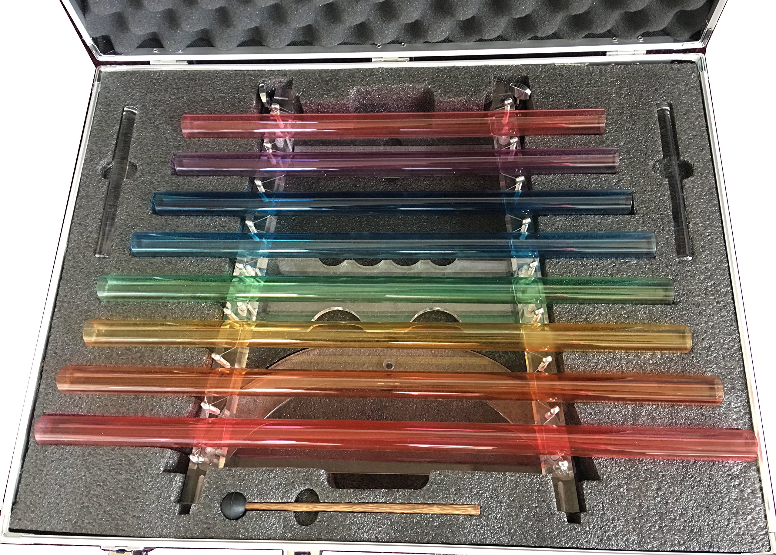 432HZ CDEFGABC Perfect Sound Therapy Crystal Harp-Perfect Musical Instrument with Free Alumina Carrying Box for Awakening/sound therapies
