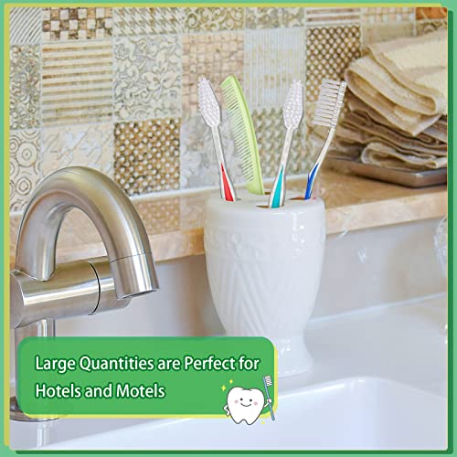 200 Pcs Bulk Disposable Toothbrushes and Comb for Homeless Individually Wrapped Toothbrushes Soft Bristle Manual Toothbrushes Travel Hair Combs for Adults Kid Hotel Shelter Nursing Home Charity Church