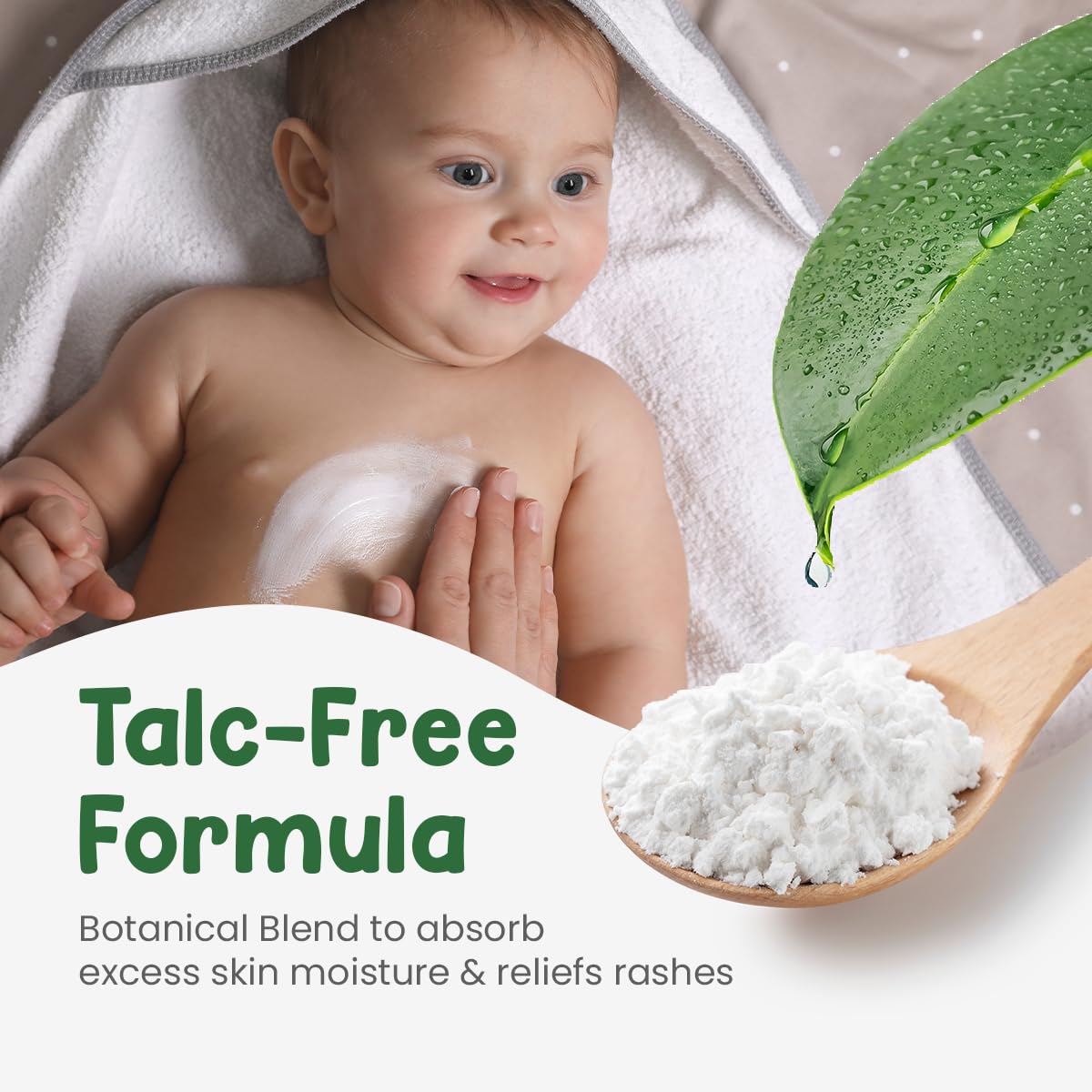 Mother Sparsh Talc-Free Natural Dusting Powder for Babies, 100 g (Pack of 2)
