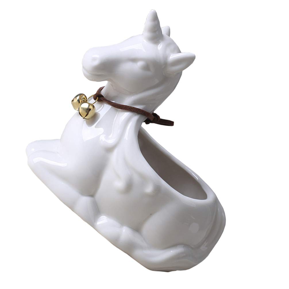 1pc Mini Succulent Pot indoor planters animal flower pot Flower planting Pot decorative pot planter unicorn Planter flower pot table decoration garden planters white cactus Cartoon