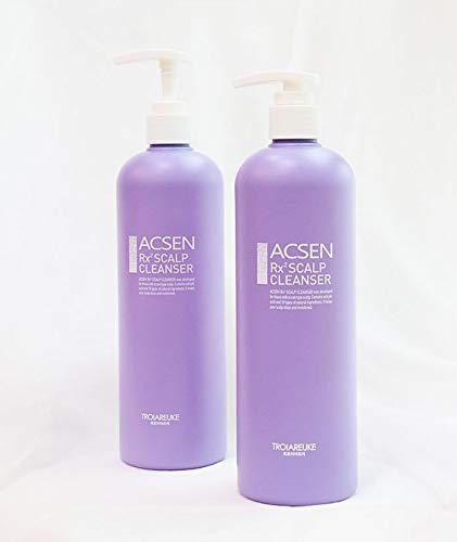 ACSEN Rx2 Scalp Cleanser, Natural Surfactant, Exfoliating and Soothing Treatment for Itchy, Flaky, and Irritated Scalp with Dandruff and Scalp Acne, For Normal, Oily Scalp