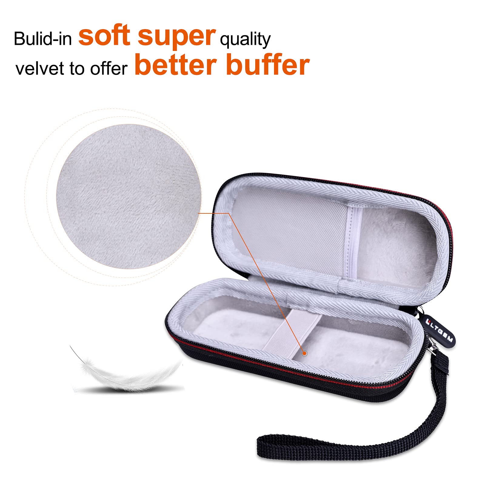 L LTGEM EVA Hard Carrying Case for Gillette Mach3 Men's Razor - Storage Protective Bag (Case Only!)
