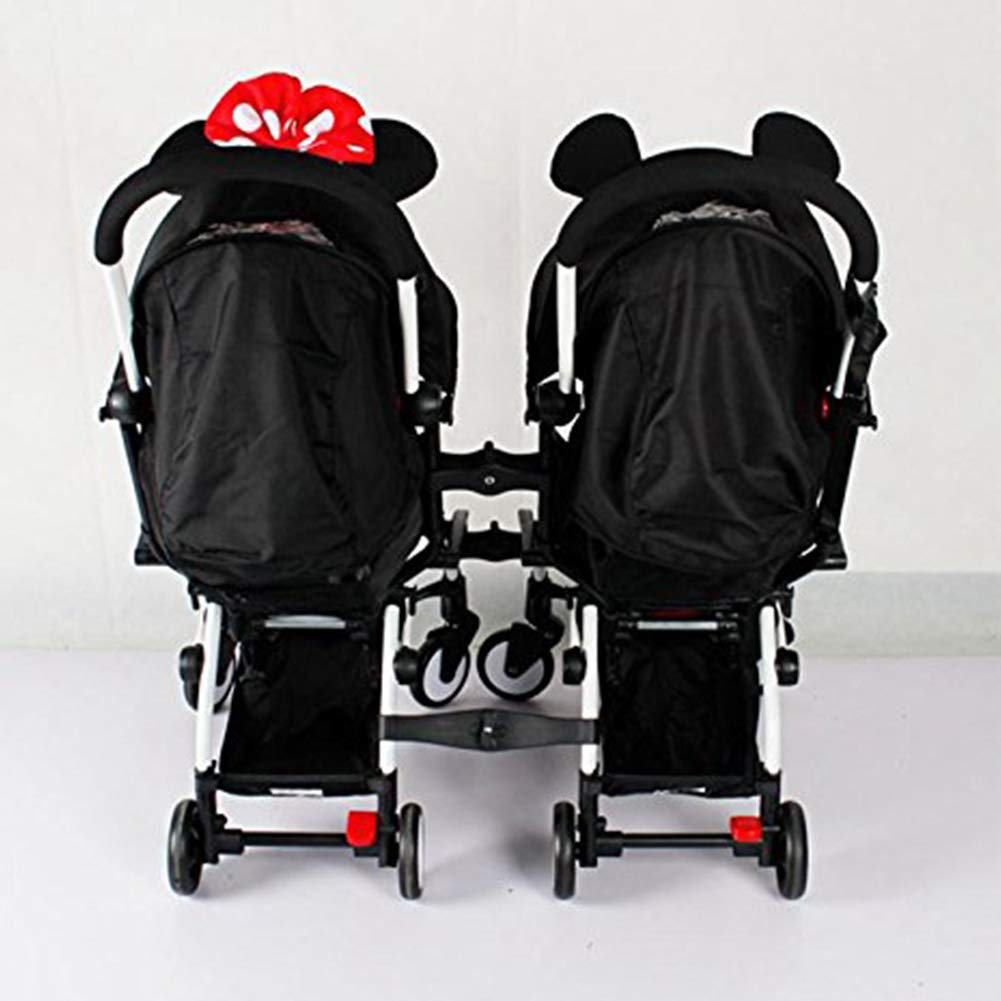 GEZICHTA 3pcs Twin Stroller Connector Adjustable Pushchair Connectors Accessories, Turns Two Single Strollers Into A Double Stroller for Baby Stroller