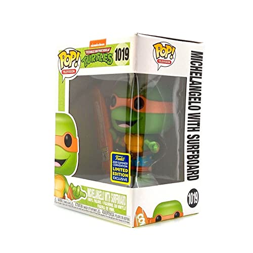 Funko Pop! Television #1019 TMNT Michelangelo with Surfboard (SDCC 2020 Exclusive)