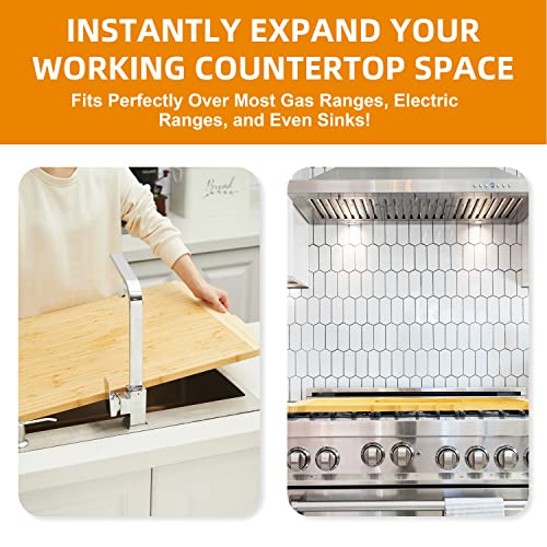30x20 Bamboo Extra Large Cutting Board- Use as a Charcuterie Board, Butcher Block, Over Sink, Brisket, Rv Stove Top Cover, Noodle Board Stove Cover, Meat Cutting Board