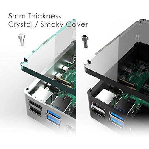 anidees Aluminum case with top lid for Google Coral Dev Board – Silver (AI-G-SG)