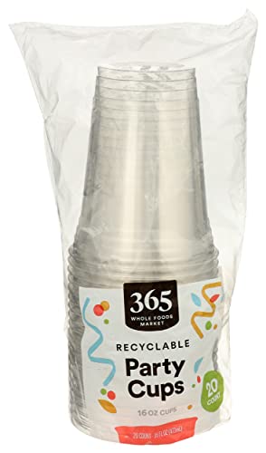 365 by Whole Foods Market, Cups Plastic 16 Ounce, 20 Count