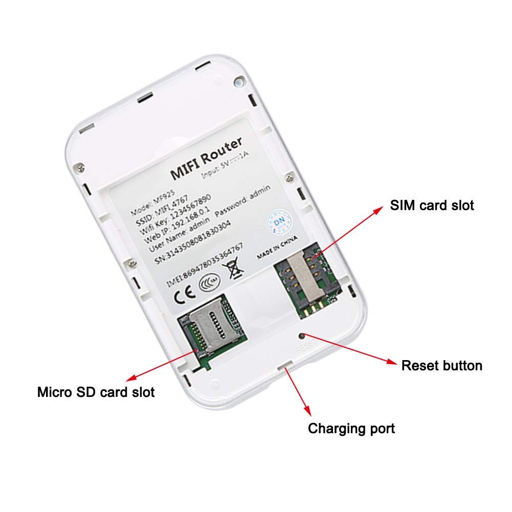 4G LTE Mobile Hotspot Devices,WiFi Box -High Speed -2100Mah -Up to 10 Connected Users -USB Charging-Portable 4G Router Suitable for Phone Laptop Etc,Good Product for Travel