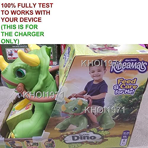 KHOI1971 Wall Charger AC Adapter Cable Compatible with Kid Trax Rideamales Dino Dinosaur Play Ride on 6V Battery Charger