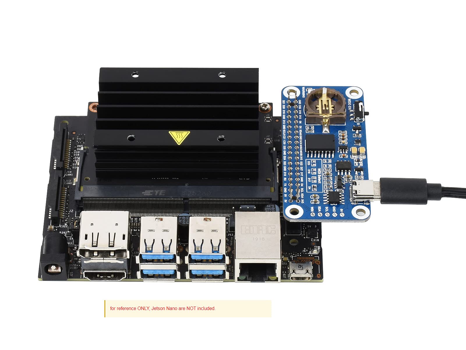 Waveshare RTC WatchDog HAT for Raspberry Pi Auto Reset High Precision RTC Real time clock Compatible with Jetson Nano
