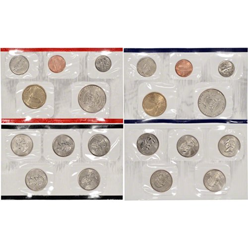 2001 United States Mint Uncirculated Coin Set (U01) in Original Government Packaging