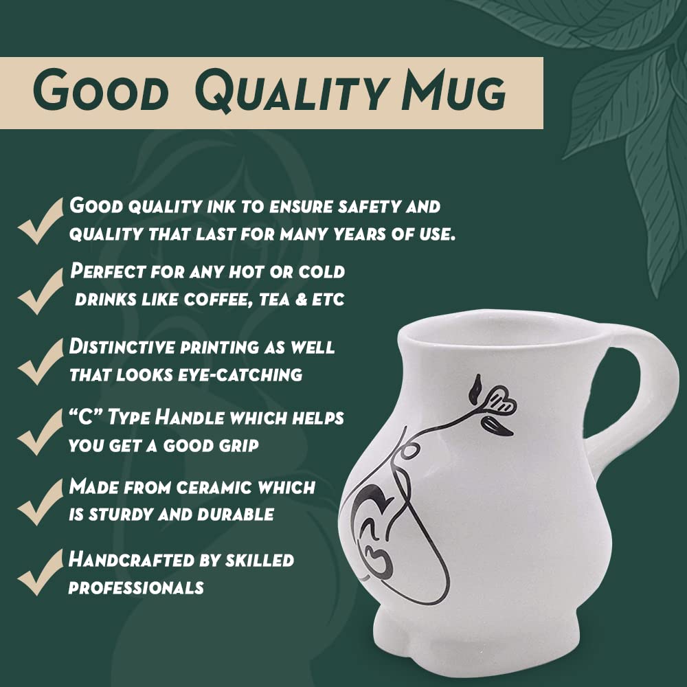 My Little Nugget Pregnancy Mug for Tea and Coffee (14oz) Distinctive Shaped Cute Mug Made from Ceramic Material for Tea and Coffee - Great Idea for Pregnant Mom, Baby Shower, Mother’s Day - White