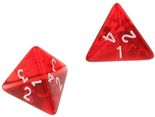 25 Pieces D4 Dice Cone Clear Transparent 4-Sided Dice Set Fit for Party Board Game Toys Dice