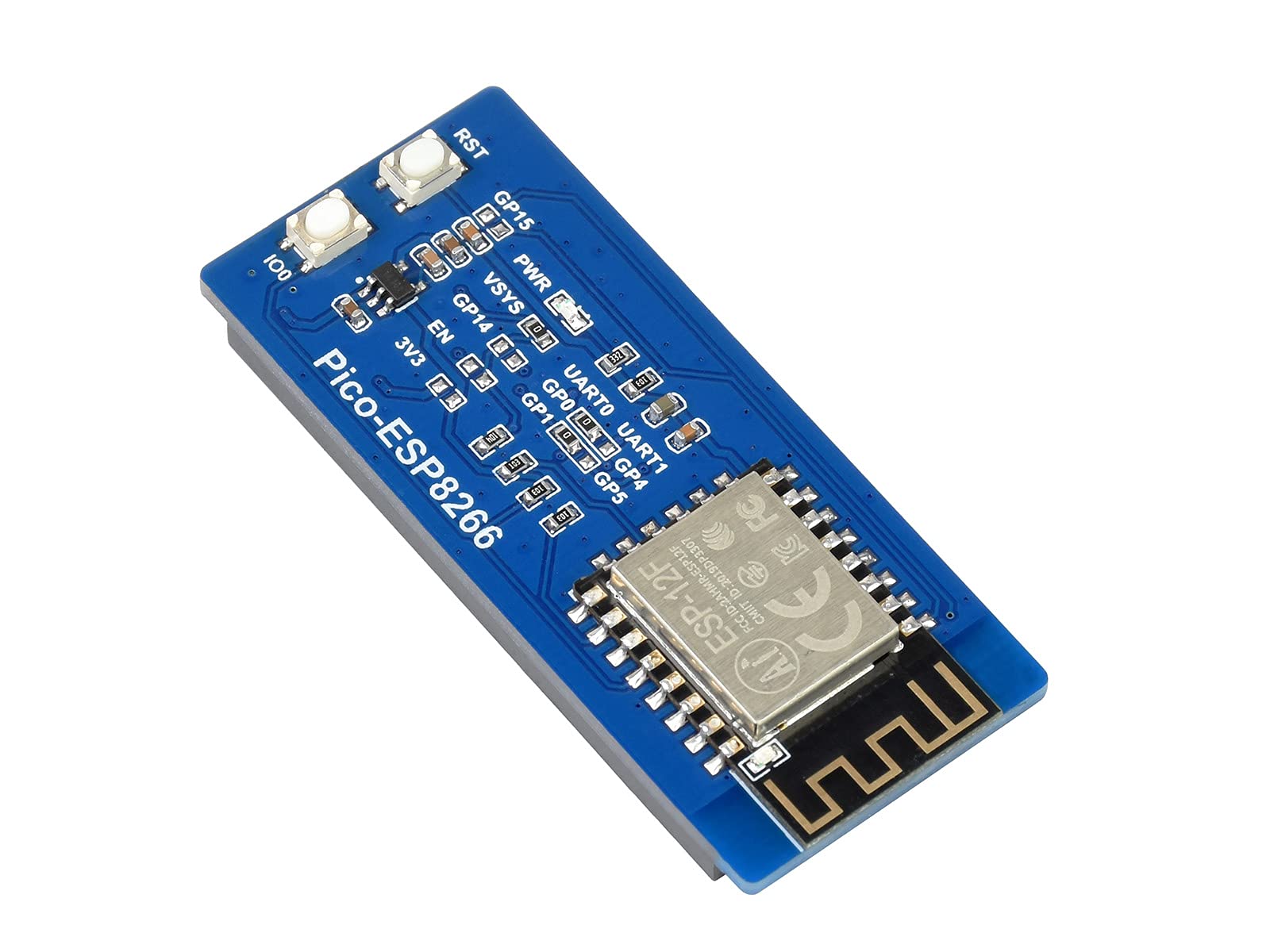 for Raspberry Pi Pico ESP8266 WiFi Module WiFi Expansion Board Based on ESP8266,Supports TCP/UDP Protocol, IEEE 802.11b/g/n WiFi Standard,115200 BPS UART Baudrate