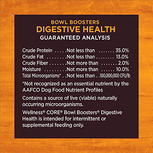 Wellness CORE Bowl Boosters Digestive Health Dog Food Topper, 4 Ounce Bag