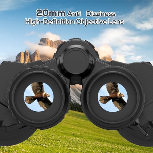 10-30x50 Zoom Binoculars for Adults, High Powered Military Binoculars for Bird Watching Traveling Hunting Concerts with Large View,BAK4,FMC Lens,Clear Low Light Vision at Night
