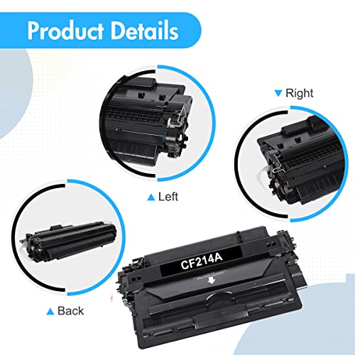 14A CF214A Toner Cartridge 1-Pack Black Compatible for HP 14A CF214A 14X CF214X Laserjet Enterprise MFP 700 M712 M712n M725 M725dn M712dn M725f M725z M712xh M725z M712 M725 Series Printer High-Yield