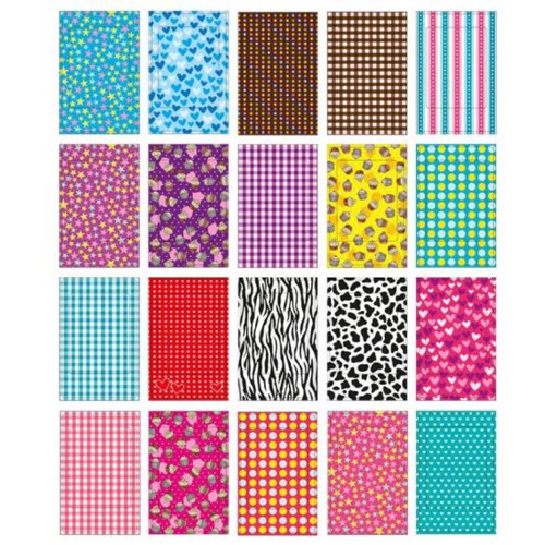 20 PCS Vivid Color Pattern Films Sticker for FujiFilm Instax Mini 8 7s 25 50s