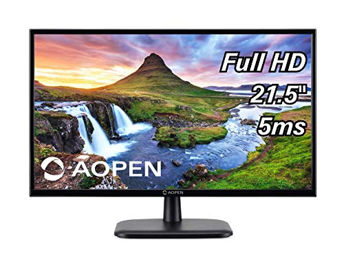 AOPEN 22CV1Q bi 21.5" Full HD (1920 x 1080) VA Monitor for Work or Home (1 x HDMI & VGA Port) (Renewed)