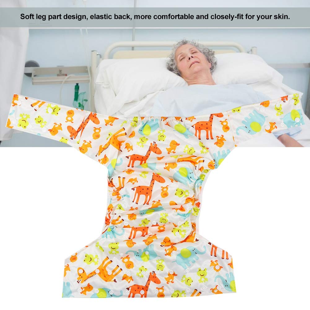 Anti-Leakage Adult Diapers, Adult Leakproof Underwear Washable Reusable Adjustable Breathable for Elderly(A51)