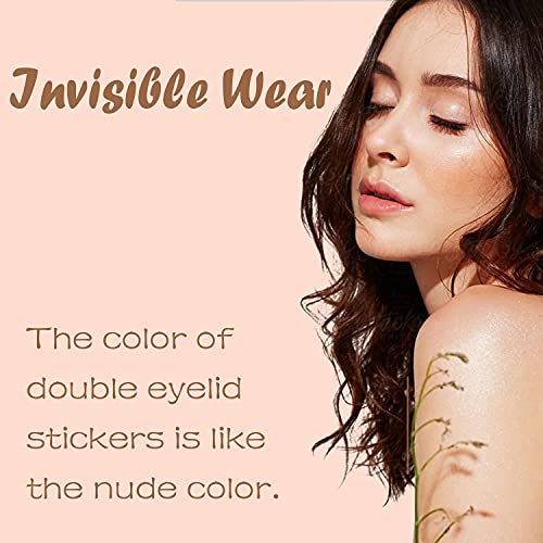 Waterproof Invisible Double Eyelid Tape - 120 Pieces Natural Fiber Eyelid Lifter Strips, Eye Lift Tape for Droopy Lids, Hooded Eyes