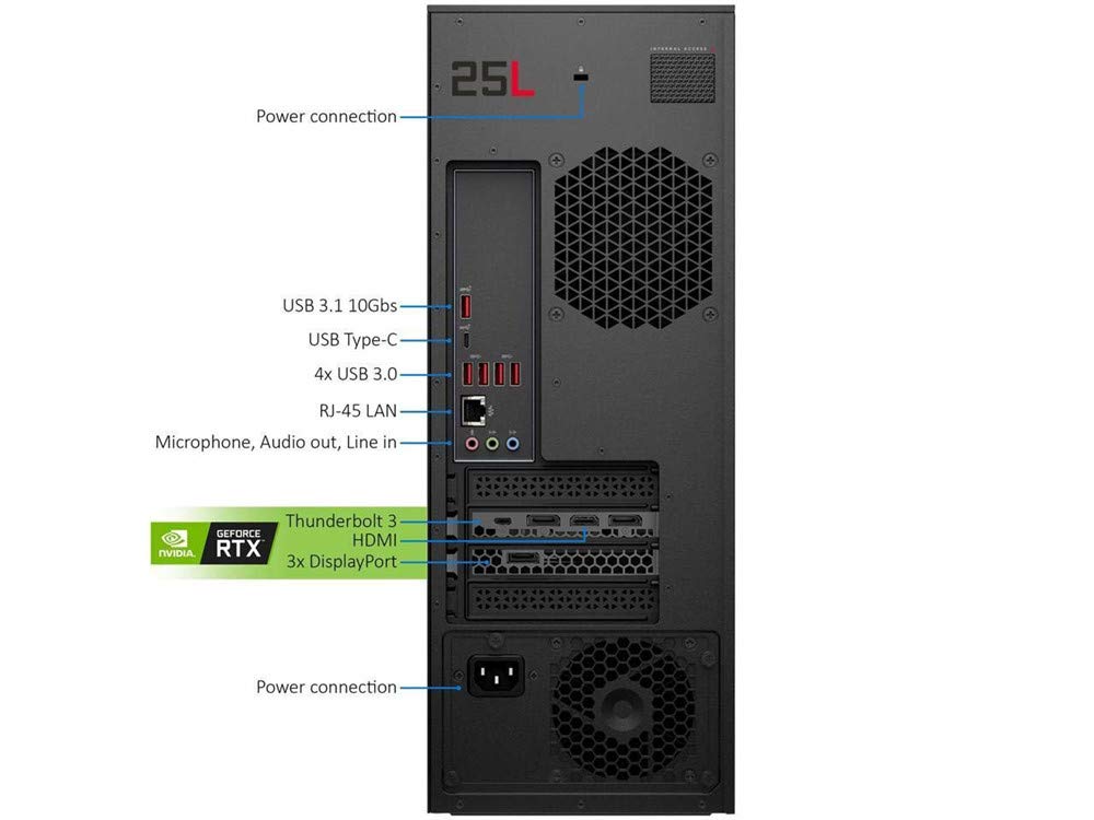 2019 HP Omen Obelisk Gaming Desktop Computer, 8th Gen Intel Hexa-Core i7-8700 up to 4.6GHz, 16GB DDR4 RAM, 2TB 7200 RPM HDD + 256GB SSD, GeForce RTX 2080 8GB, 802.11ac WiFi, Bluetooth 4.2, Windows 10