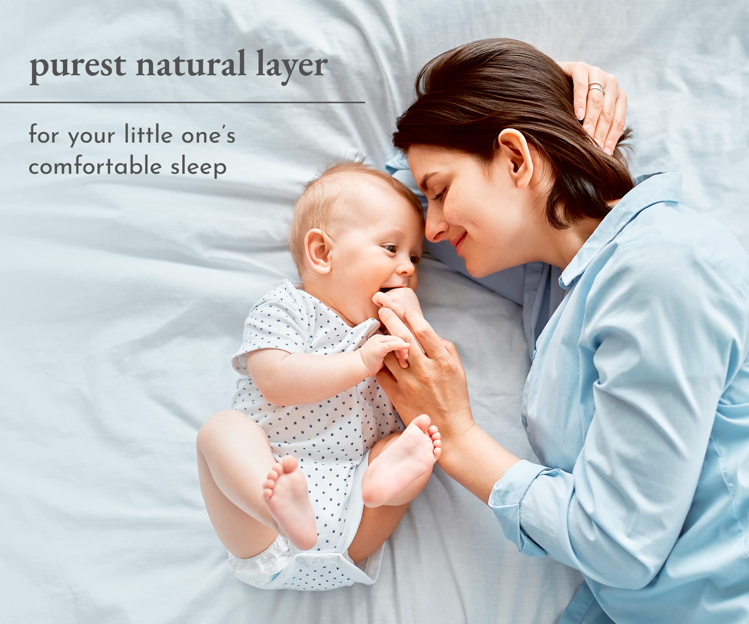 100% Organic Cotton Crib Sheets for Boys or Girls, Set of 2 Fitted Sheets, Cooling & Softest Baby Crib Sheets for Girl, Crib Mattress Sheet or Toddler Bed Sheets, Percale (Dark Gray)