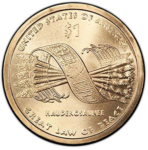 2010 D Pos. A Satin Finish Sacagawea Native American Great Law of Peace Dollar Choice Uncirculated US Mint