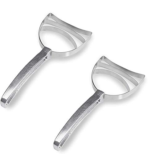 BOLEXINO Professional Square Stainless Steel Bone Dust Scraper- Catering Kitchenware Square Bone Dust Remover (2 pack)