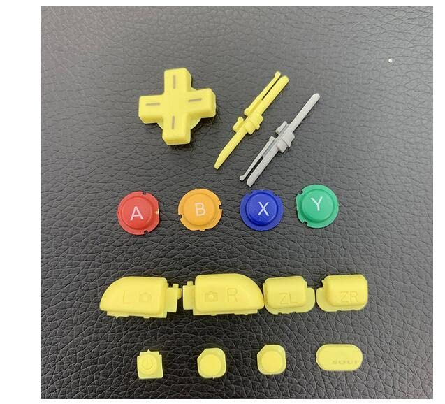 15 PCS Replacement L R ZR ZL Buttons ABXY Buttons Home Button Start Button Power Select Button D Pad Set for New 3DS XL New 3DS LL Console Yellow