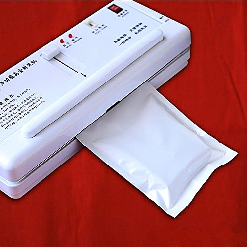 200 Pieces White Metallic Mylar Foil Open Top Sealable Bags 2.4x3.5 inch Vacuum Heat Seal Pouches for Food Storage Packaging with Tear Notches