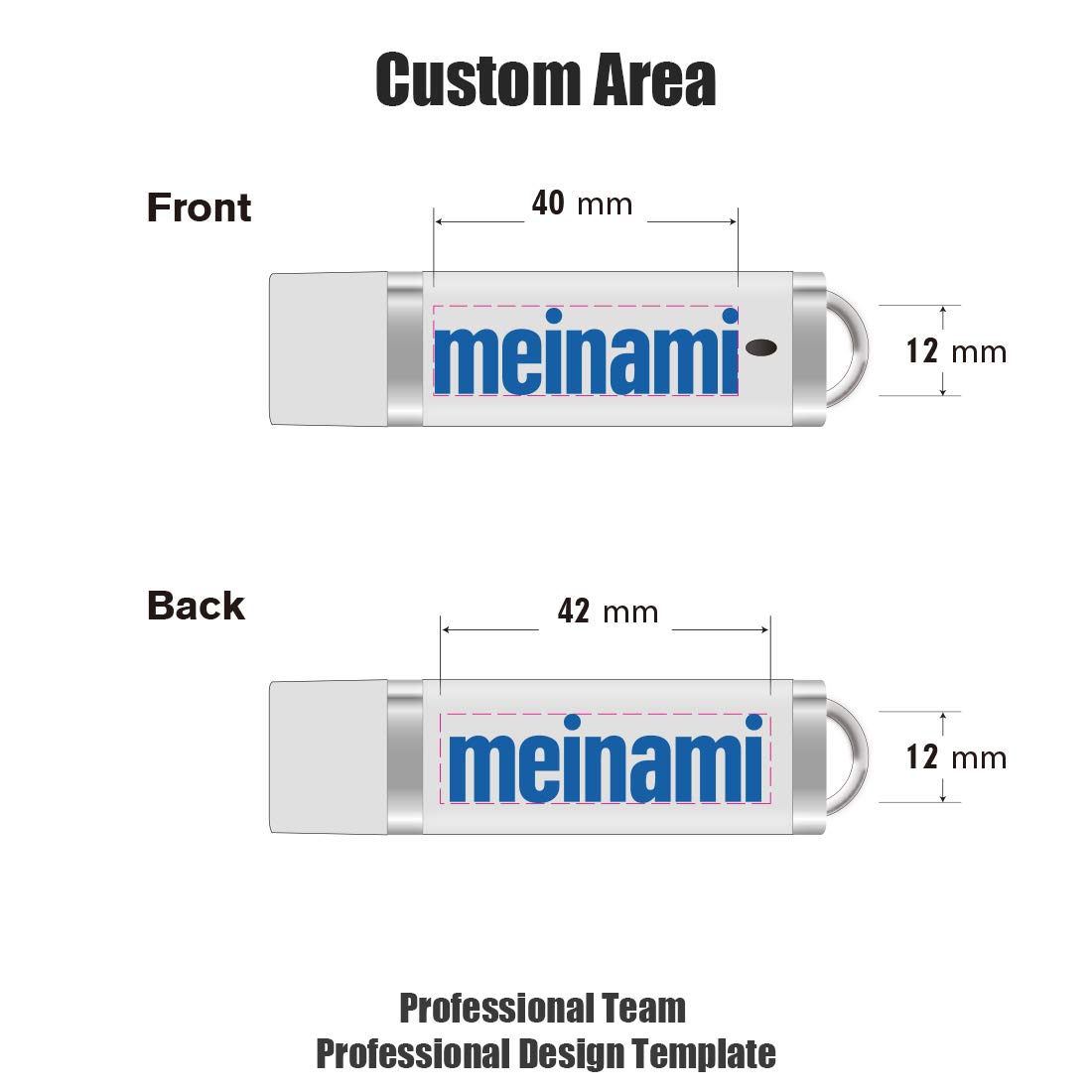 25PCS 4GB Custom USB Flash Drive Personalized Thumb Drive Logo Printed USB,25 Pack