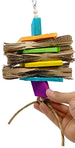 Bonka Bird Toys 1057 Paper Squash Shredding Foraging Natural Parrot Quaker Parrotlet Budgie Macaw