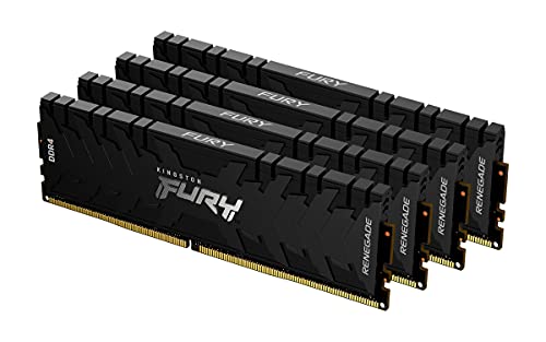 Kingston Fury Desktop PC Memory DDR4 2666MT/s 16GB x 4 Kingston Fury Renegade CL13 KF426C13RB1K4/64