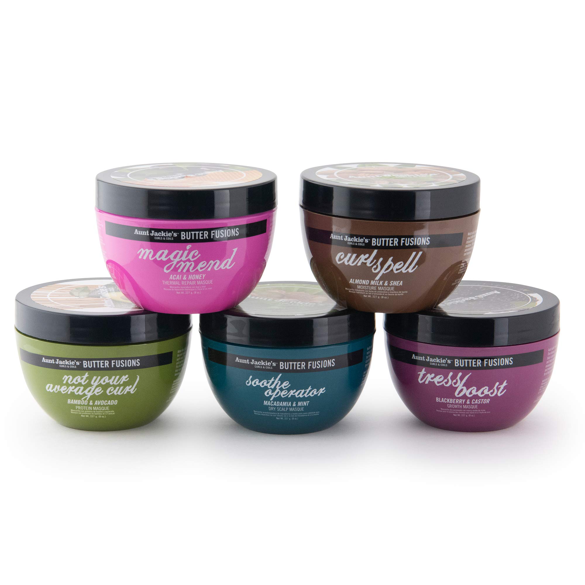 Aunt Jackie's Butter Fusions Curl Spell - Almond Milk & Shea Hair Moisture Conditioning Masque, 8oz