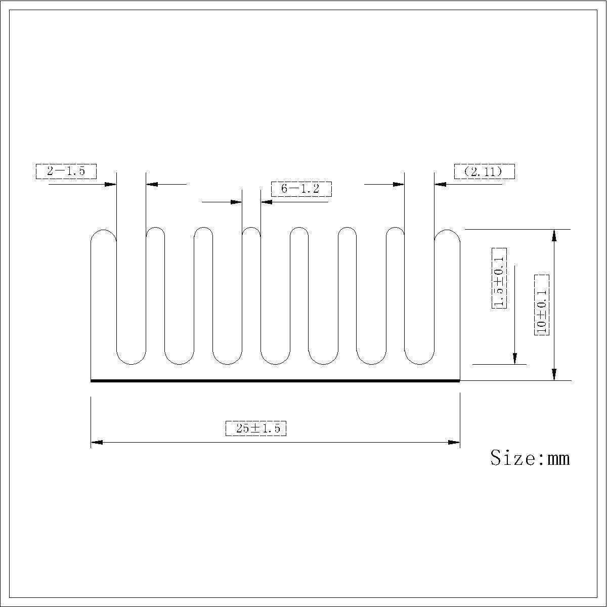 Awxlumv 2Pcs 25mm Heatsink 50x25x10mm/ 2 x 1x 0.4 inch with Thermal Conductive Tape, Cooler Aluminum Heat Sink for Cooling DIY Electronics USB WiFi Router Mini-SATA PCB Device (50mmx25mmx10mm)