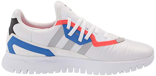 adidas Originals Baby Originals Flex Sneaker, White/Grey/Glory Blue, 5.5 US Unisex Infant