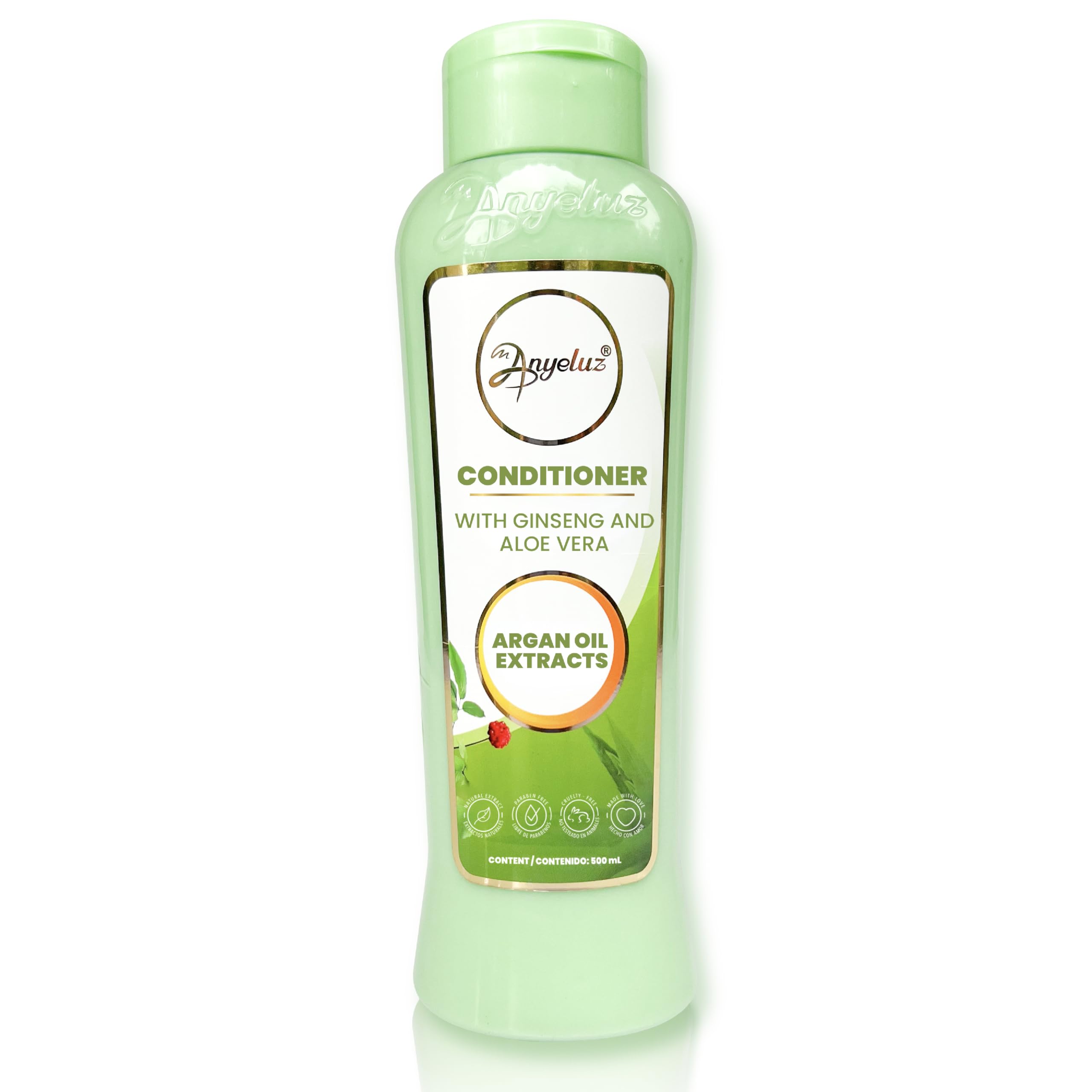 Anyeluz Aloe Vera Conditioner, Enhances Hair Condition Leaving it Silky, Revitalized, and Easy to Comb, Recommended for All Hair Types