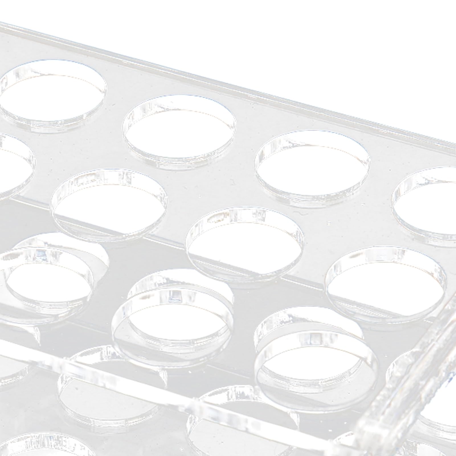 17mm Test Tube Rack with 18 Holes - Durable Transparent Centrifuge Tube Holder for 10ml and 15ml Test Tubes